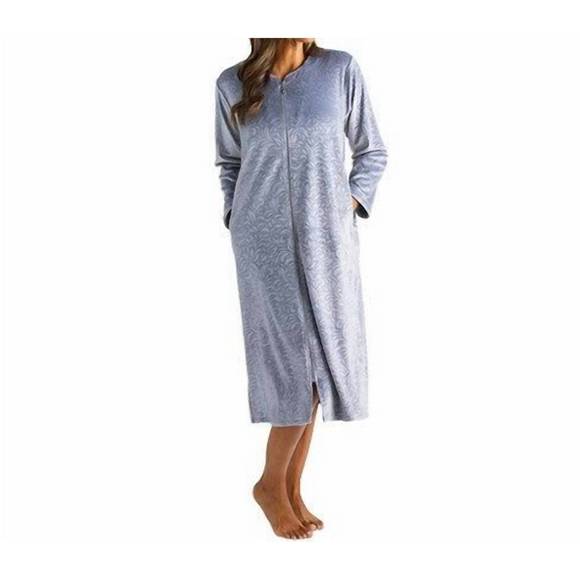 Softies | Intimates & Sleepwear | New Softies Floral Embossed Zip Robe ...